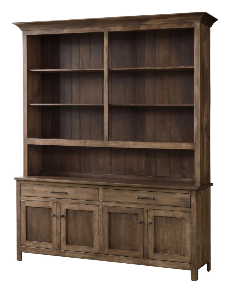 Georgetown 4-Door Open Hutch - TrueWood Furniture - PA Furniture Builders